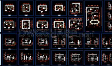 29. Free Download of CAD Drawings – Layout of a Physiotherapy Clinic Center