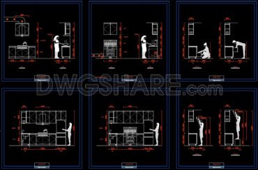 54. Download CAD Dynamic Blocks Library for Kitchens