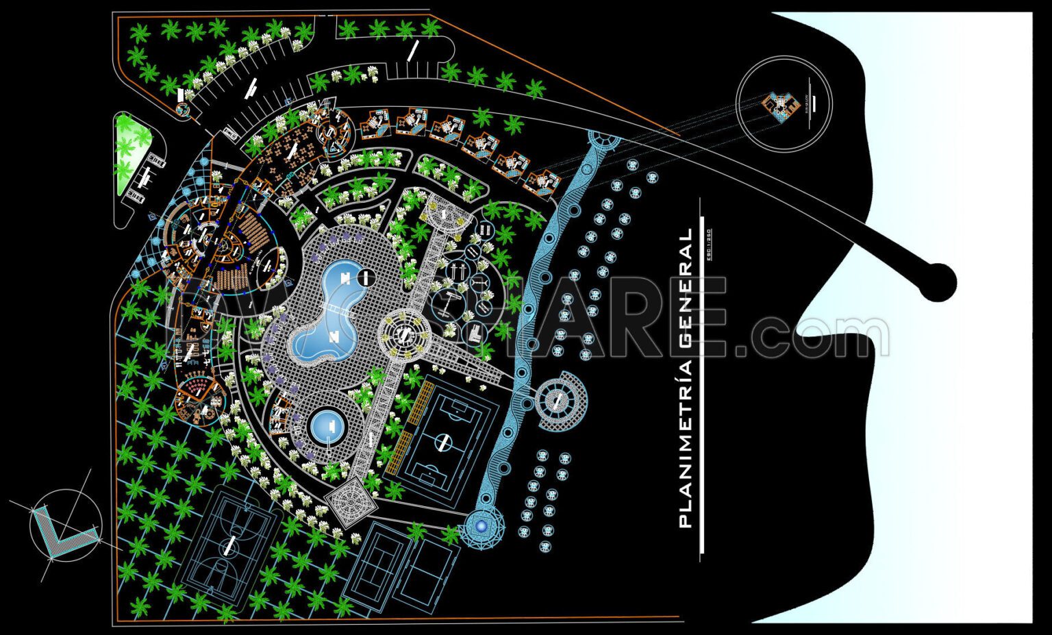 92. Download CAD Floor Plan Drawings of the First-Floor Functional ...