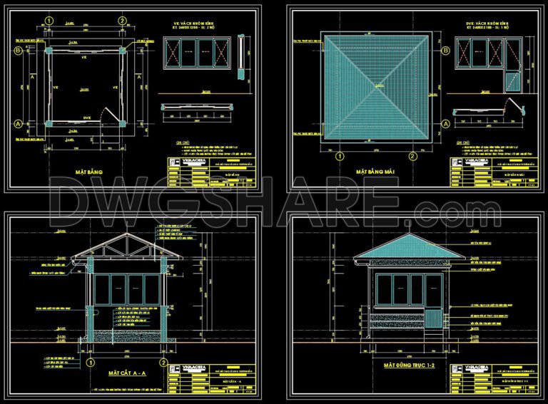 07. Download detailed CAD design drawings of guardhouses