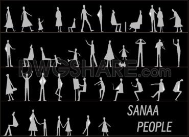 103. Free Download of CAD Blocks Inspired by Sanaa Designs