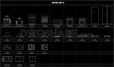 119. Free Kitchen Equipment CAD Blocks
