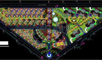 Tourist Resort Plan and Elevation AutoCAD File DWG