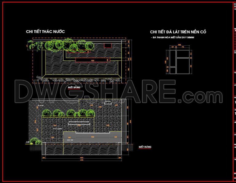 132. CAD Drawings of Landscape Design Plans for Villa Garden