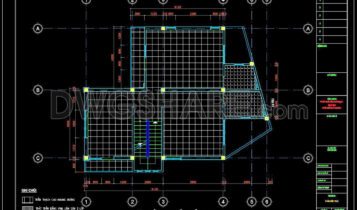 15. CAD Floor Plan of Office Layout for a 638m2 Company