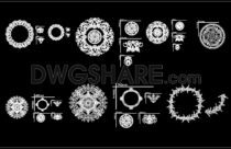 191. Free Download of Decorative Pattern Design CAD Blocks