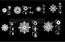 47. Free Download North Arrow & Compass Rose CAD Blocks