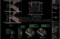 171. Download detailed CAD drawings of townhouse stairs
