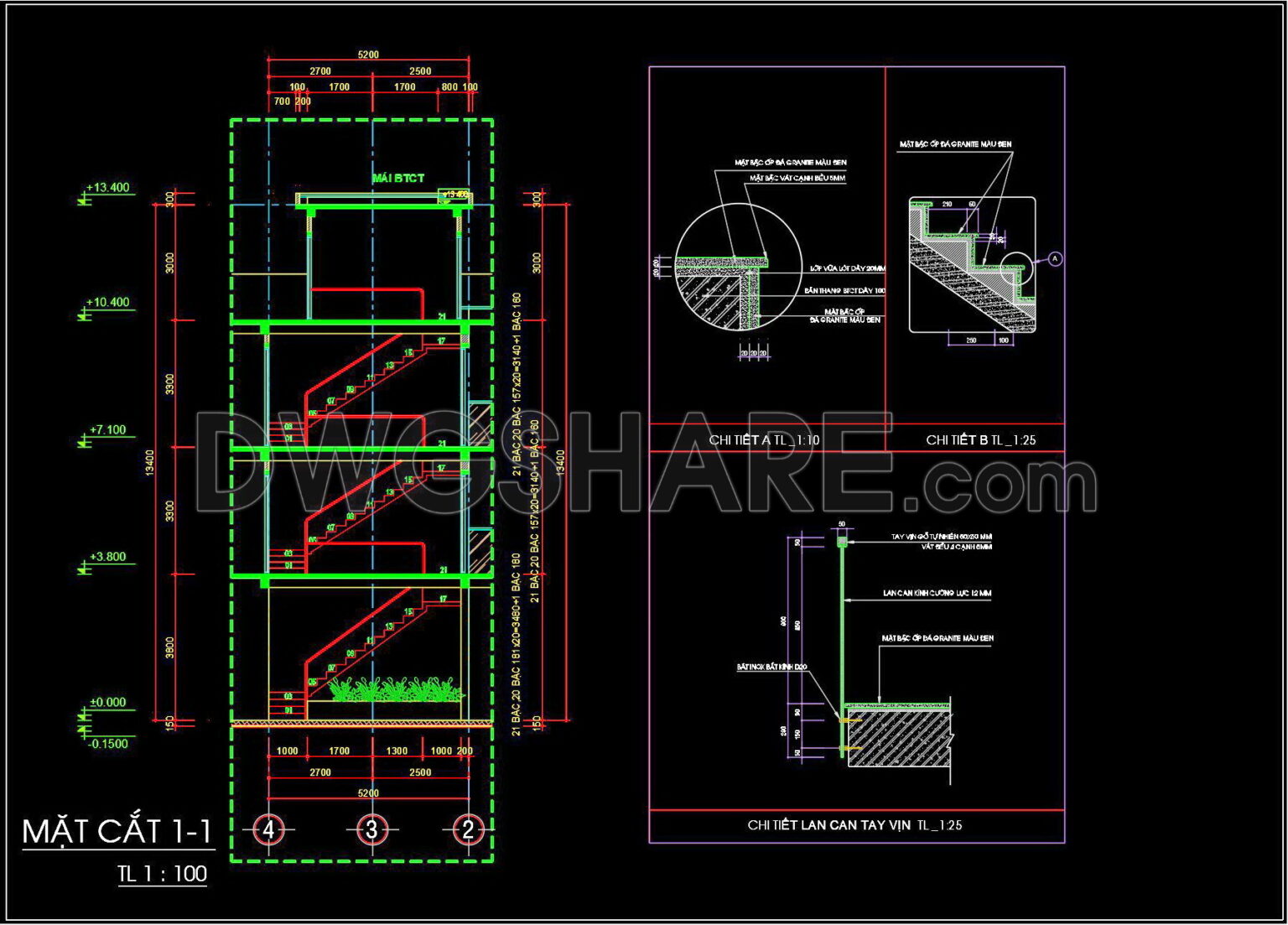 266. Download detailed CAD drawings of townhouse stairs