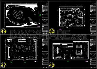 28. Cad drawings of 18 clothing store floor plan designs for download