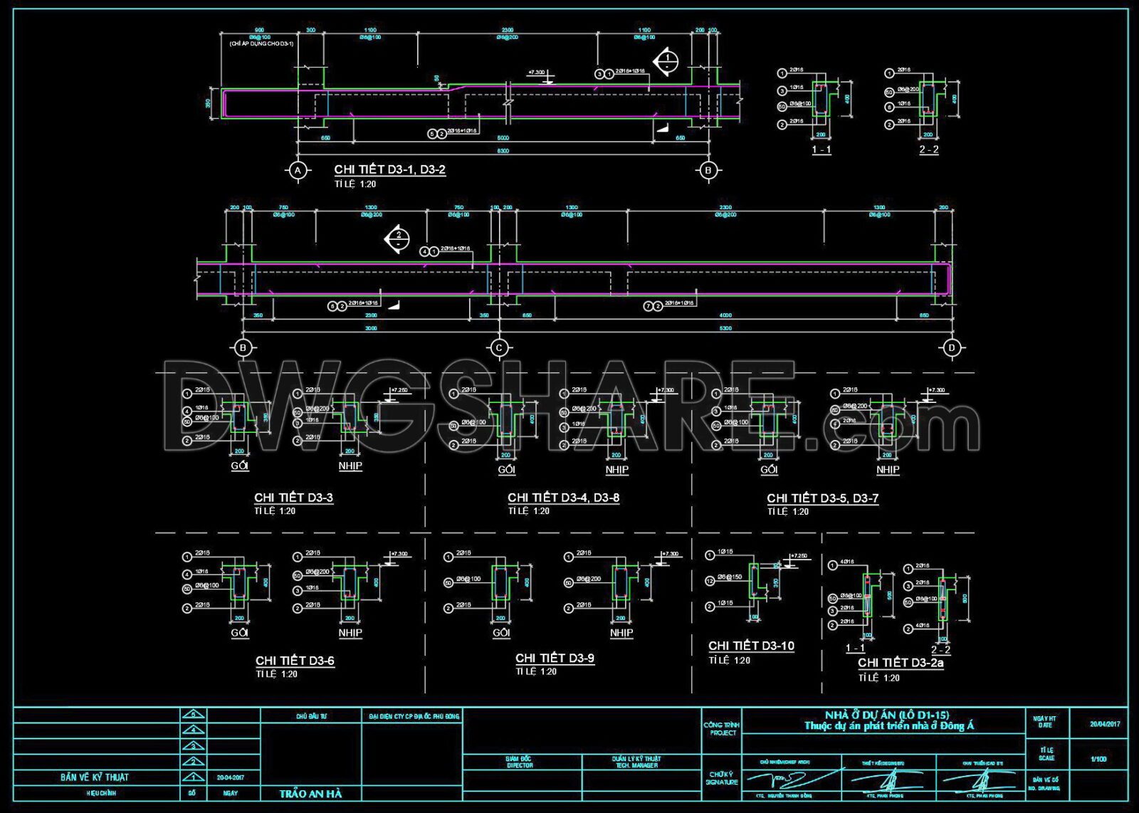 283. Structural Drawings Of 3-Story House A Complete Project 5m x 14.6m ...