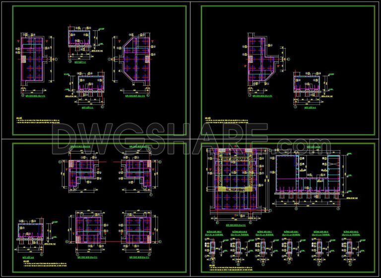 286. Structural Drawings Of 7-Story House A Complete Project 9.2m x 7 ...