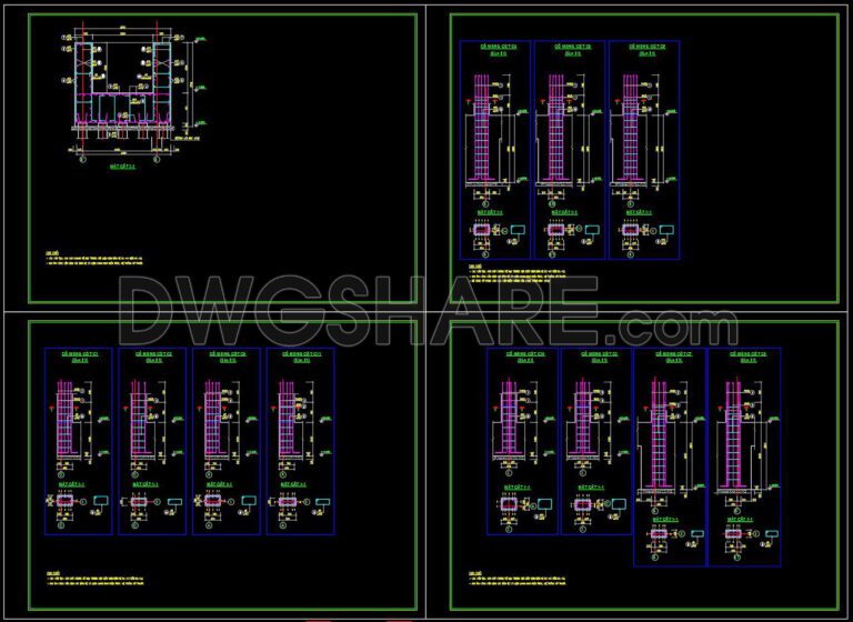 286. Structural Drawings Of 7-Story House A Complete Project 9.2m x 7 ...