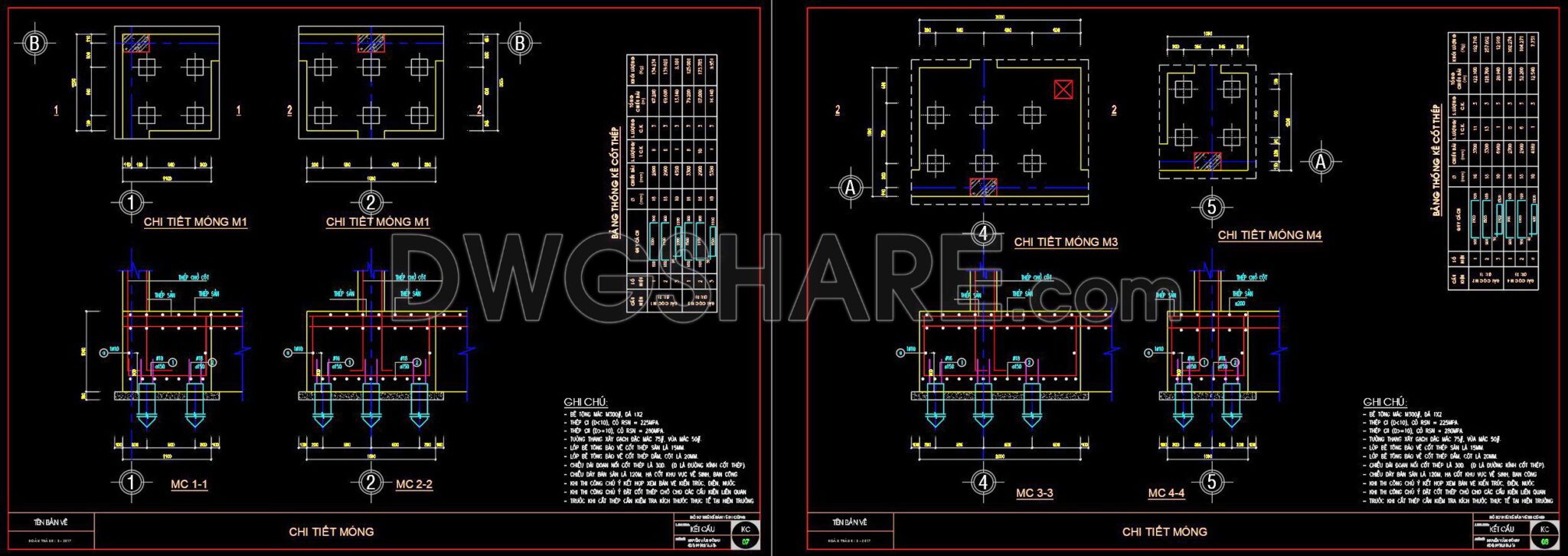 288. Structural Drawings Of 4-Story House A Complete Project 5m x 17m ...