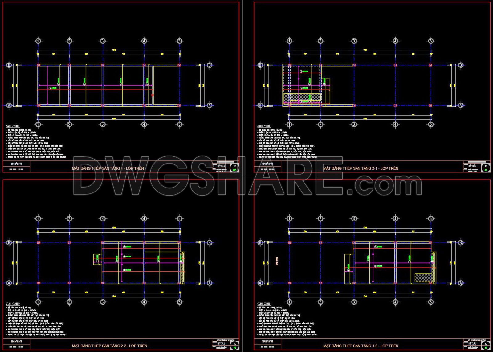 288. Structural Drawings Of 4-Story House A Complete Project 5m x 17m ...