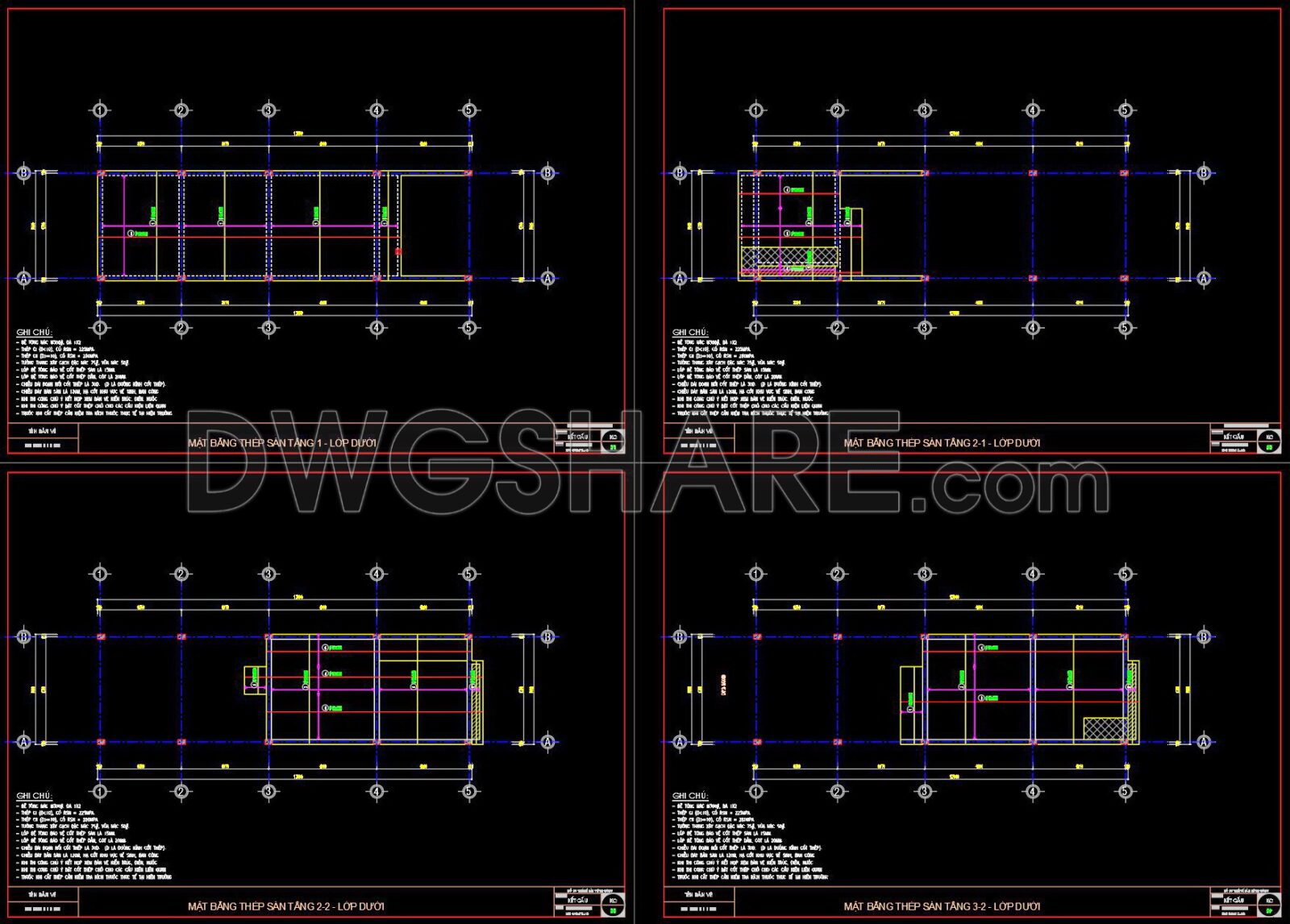 288. Structural Drawings Of 4-Story House A Complete Project 5m x 17m ...