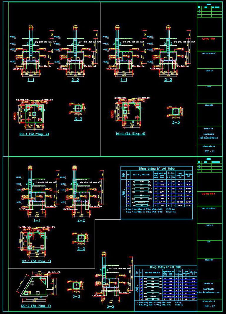 290. Structural Drawings Of 4-Story House A Complete Project 9m x 12.3m ...