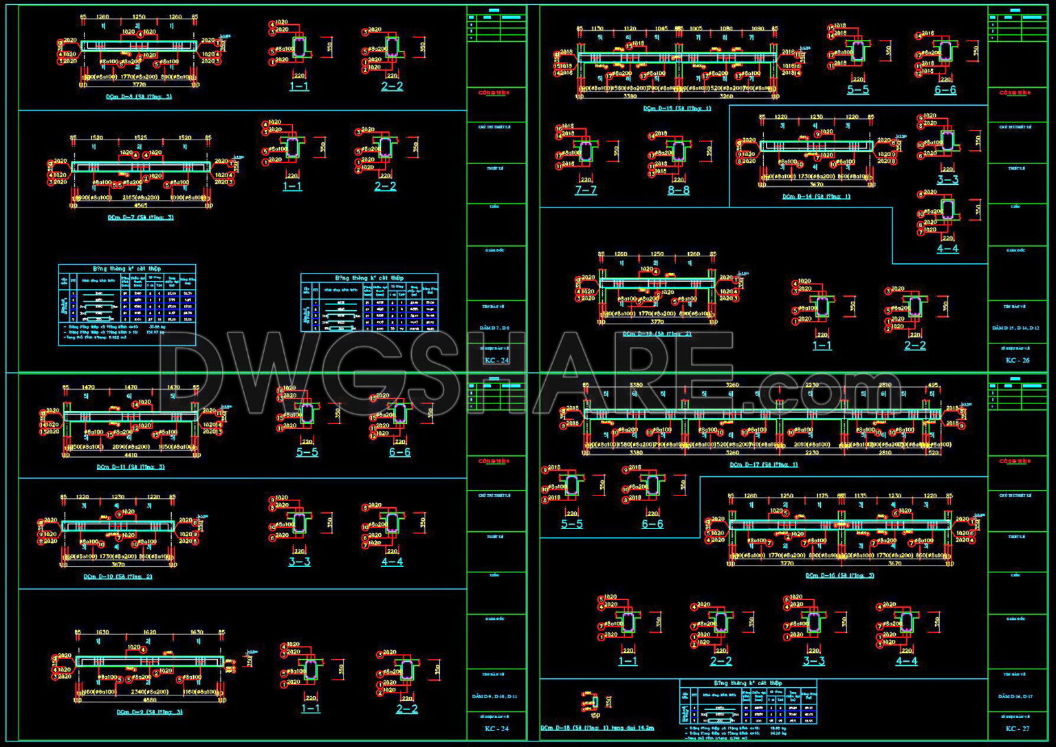 290. Structural Drawings Of 4-Story House A Complete Project 9m x 12.3m ...