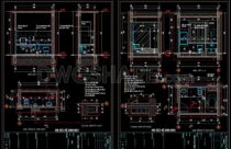371. Free Download detailed CAD drawings of townhouse stairs