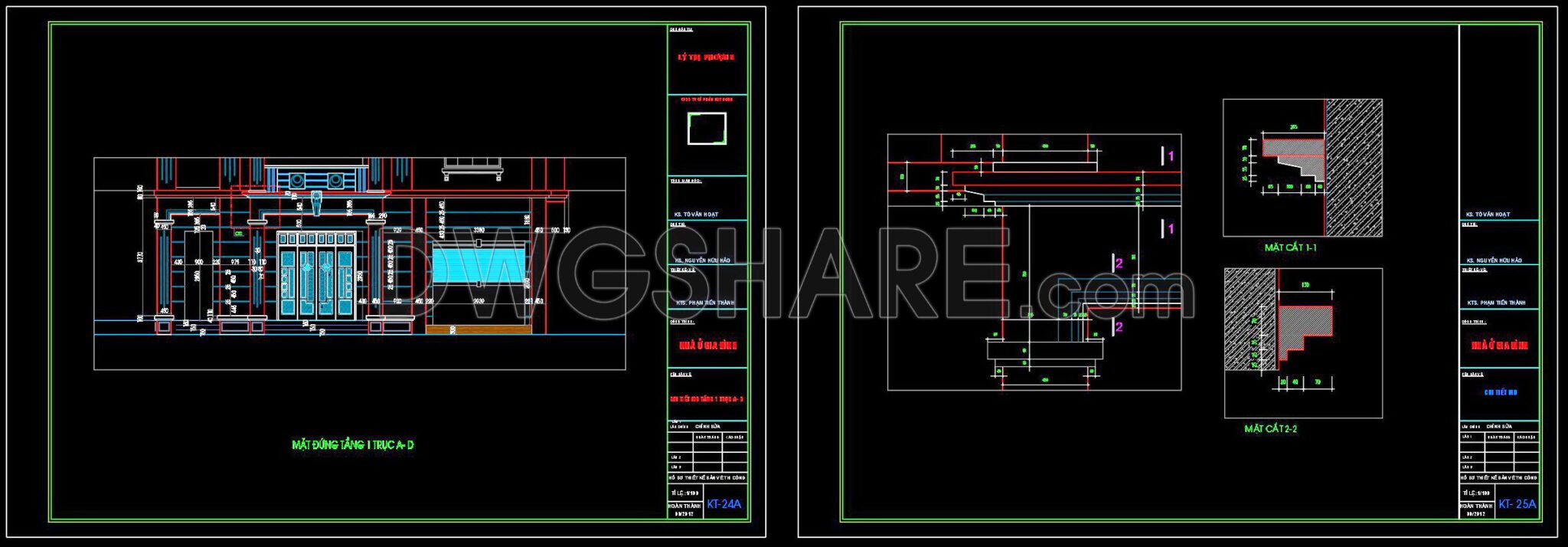 371. Free download of CAD drawings of architectural details
