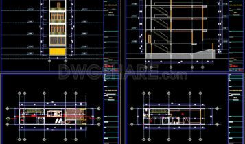 64.Free Download of Steel Timber Work Details Autocad Drawing DWG