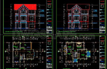 283. Free download the luxurious Italian Minotti sofa CAD block library