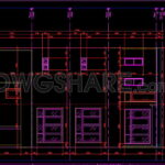 468. Download Cad Design Drawings For A 4-story House With Dimensions 9 ...