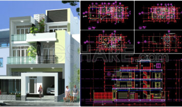 6.Factory Canopy Elevation and Sections Details CAD