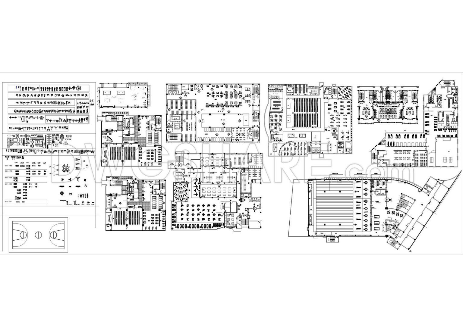 59. Download free upgraded CAD floor plan drawings specifically for the gym
