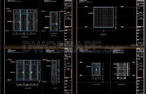 25.Cable Glands With Lock Nut AutoCAD Blocks