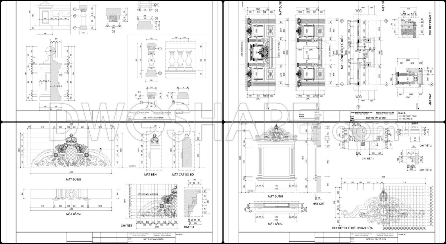 676. Download Architectural PDF Drawings for a 3-Story European Classic ...