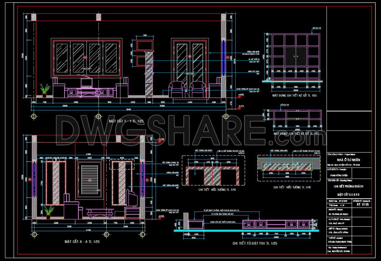 7. Download detailed CAD design drawings of the living room for a townhouse