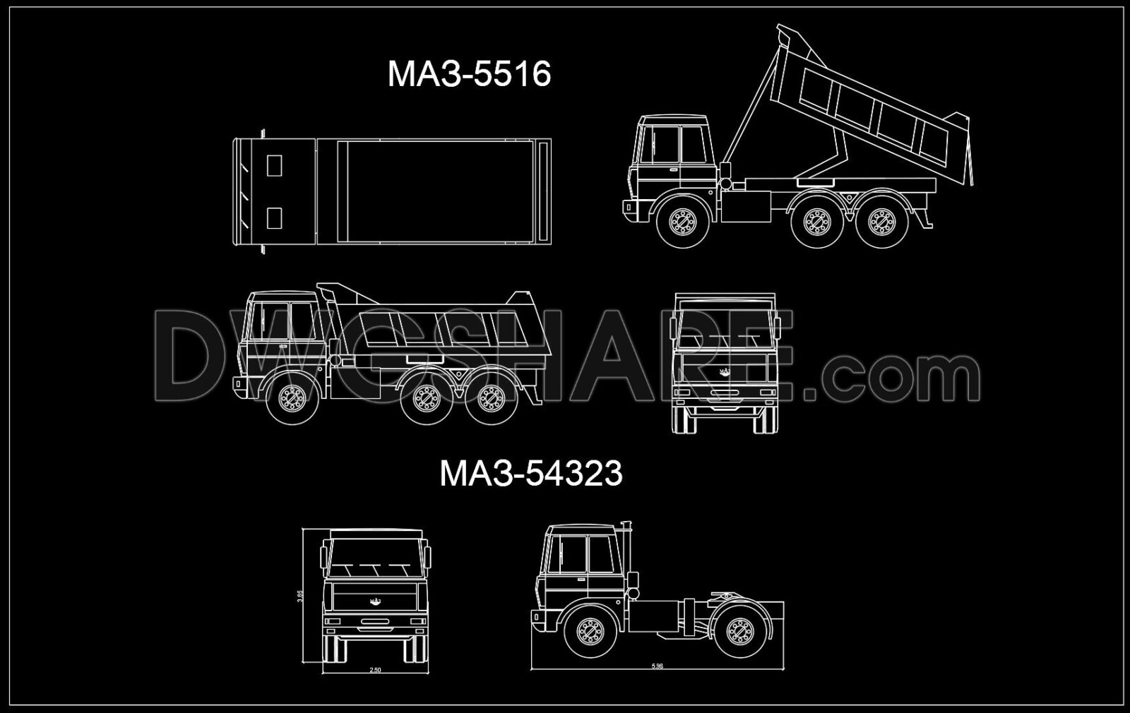 87. Download construction dump truck CAD blocks
