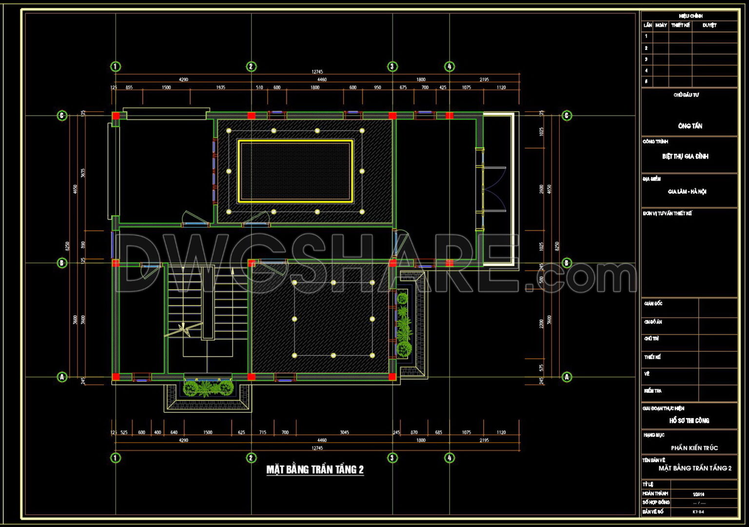 157. Detailed CAD drawings for the ceiling layout design of a 3-story ...