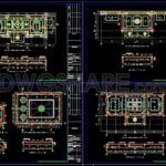 161. Detailed Cad Drawings For The Ceiling Layout Design Of A 3-story ...