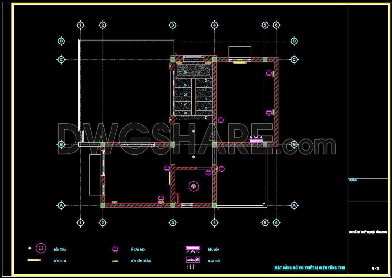 162. Free Download of Residential Electrical Layout CAD Drawings