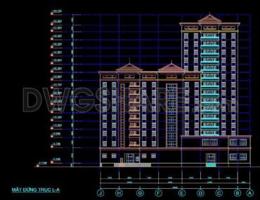 18. CAD drawings of a 17-story high-rise residential building project ...
