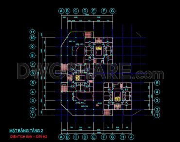 18. CAD drawings of a 17-story high-rise residential building project ...