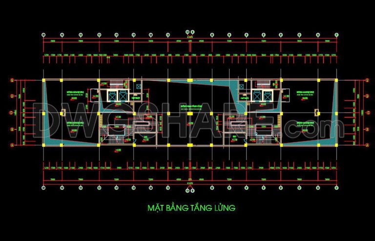 19. CAD drawings of a 10-story high-rise residential building project ...