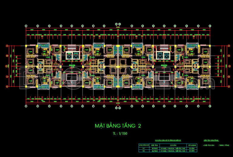 19. CAD drawings of a 10-story high-rise residential building project ...