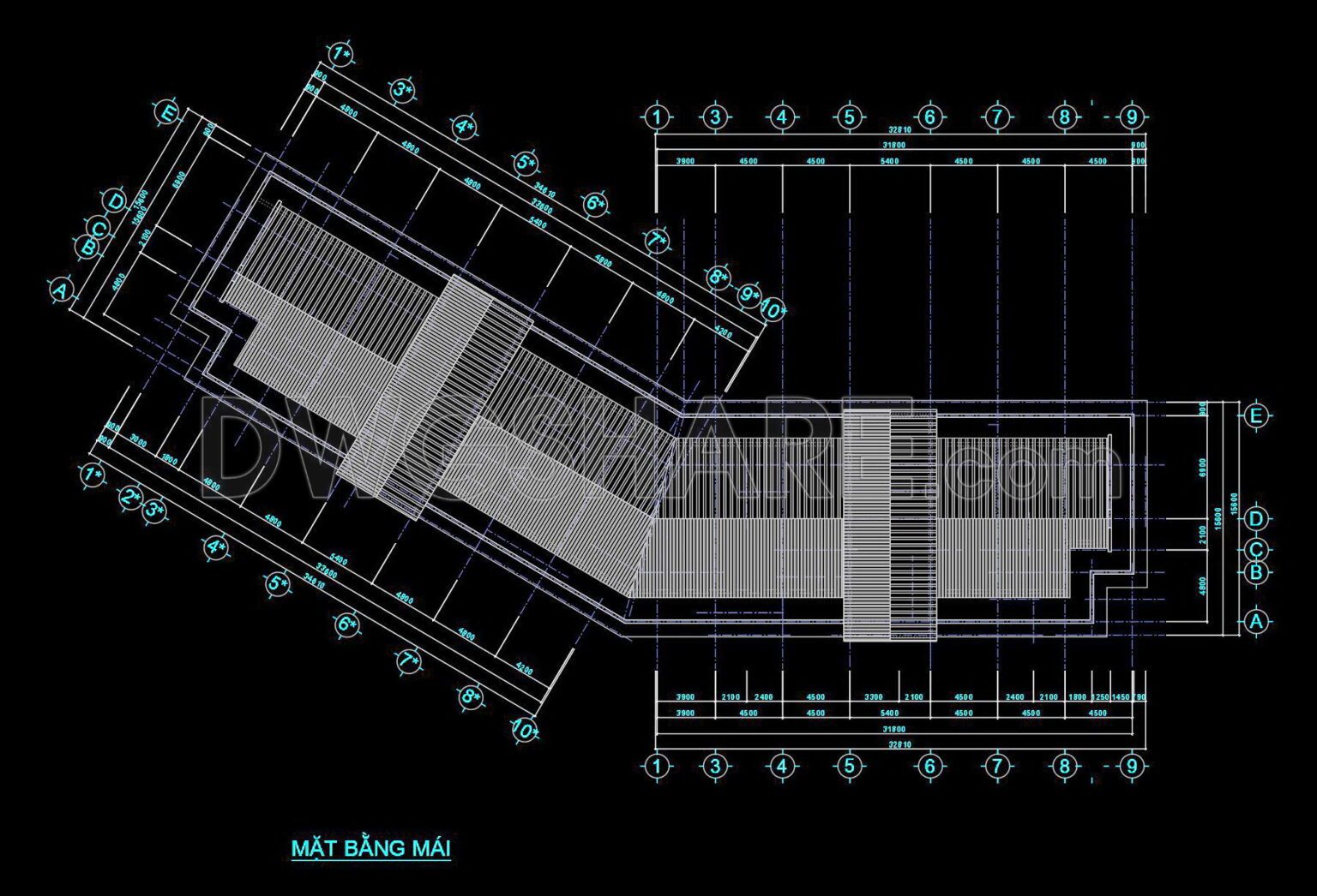 20. CAD drawings of a 5-story high-rise residential building project ...