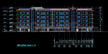 20. CAD drawings of a 5-story high-rise residential building project ...