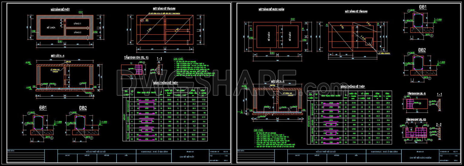291. Structural Drawings Of 4-Story House A Complete Project 4.4m x 15 ...