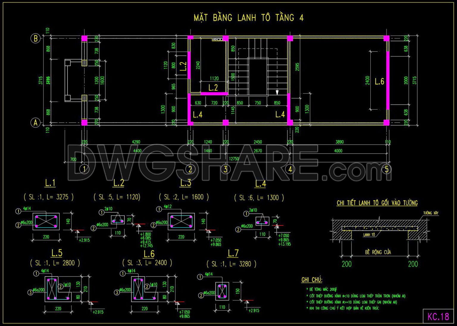 292. Structural Drawings Of 4-Story House A Complete Project 3.7m x 12 ...