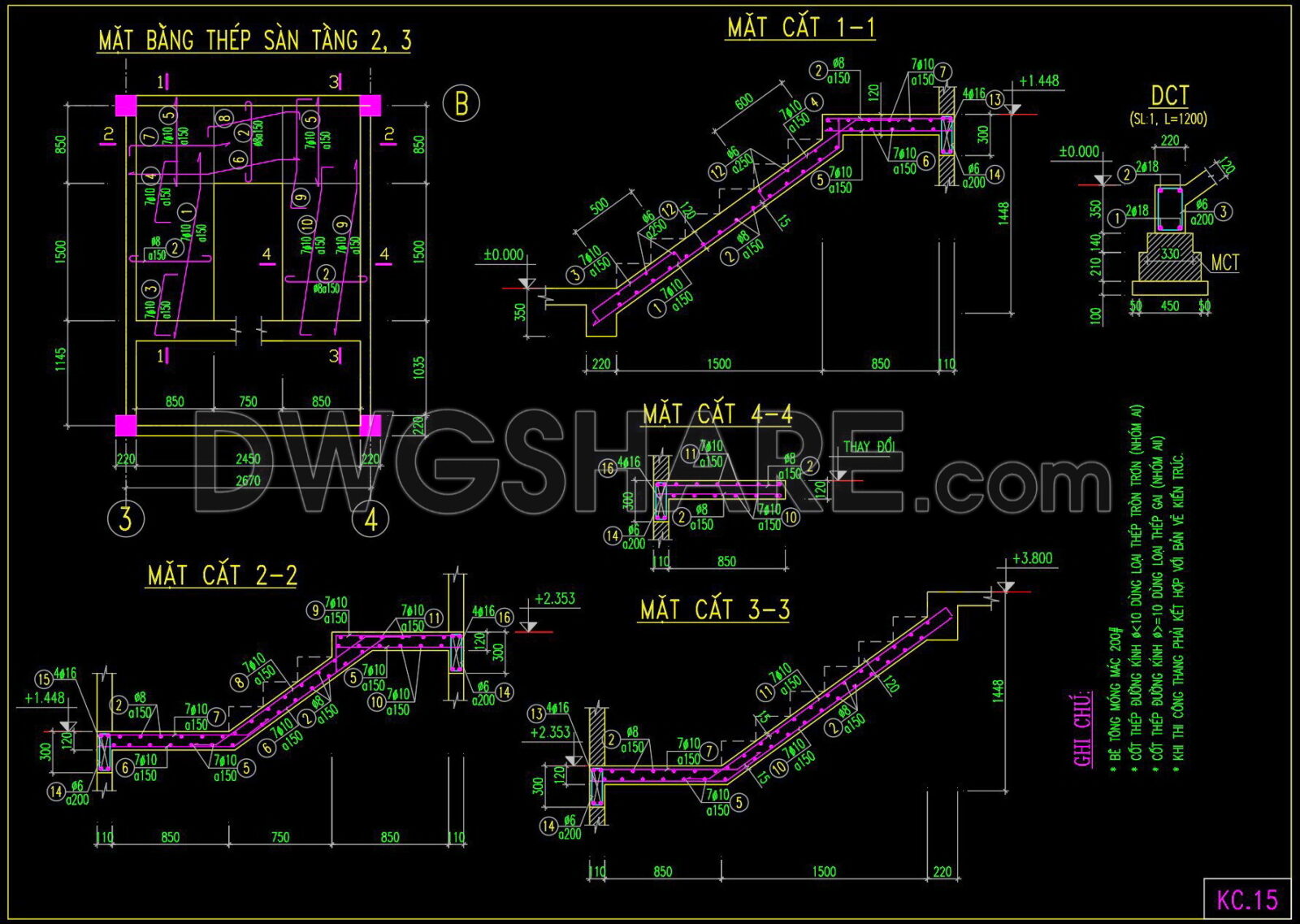 292. Structural Drawings Of 4-Story House A Complete Project 3.7m x 12 ...
