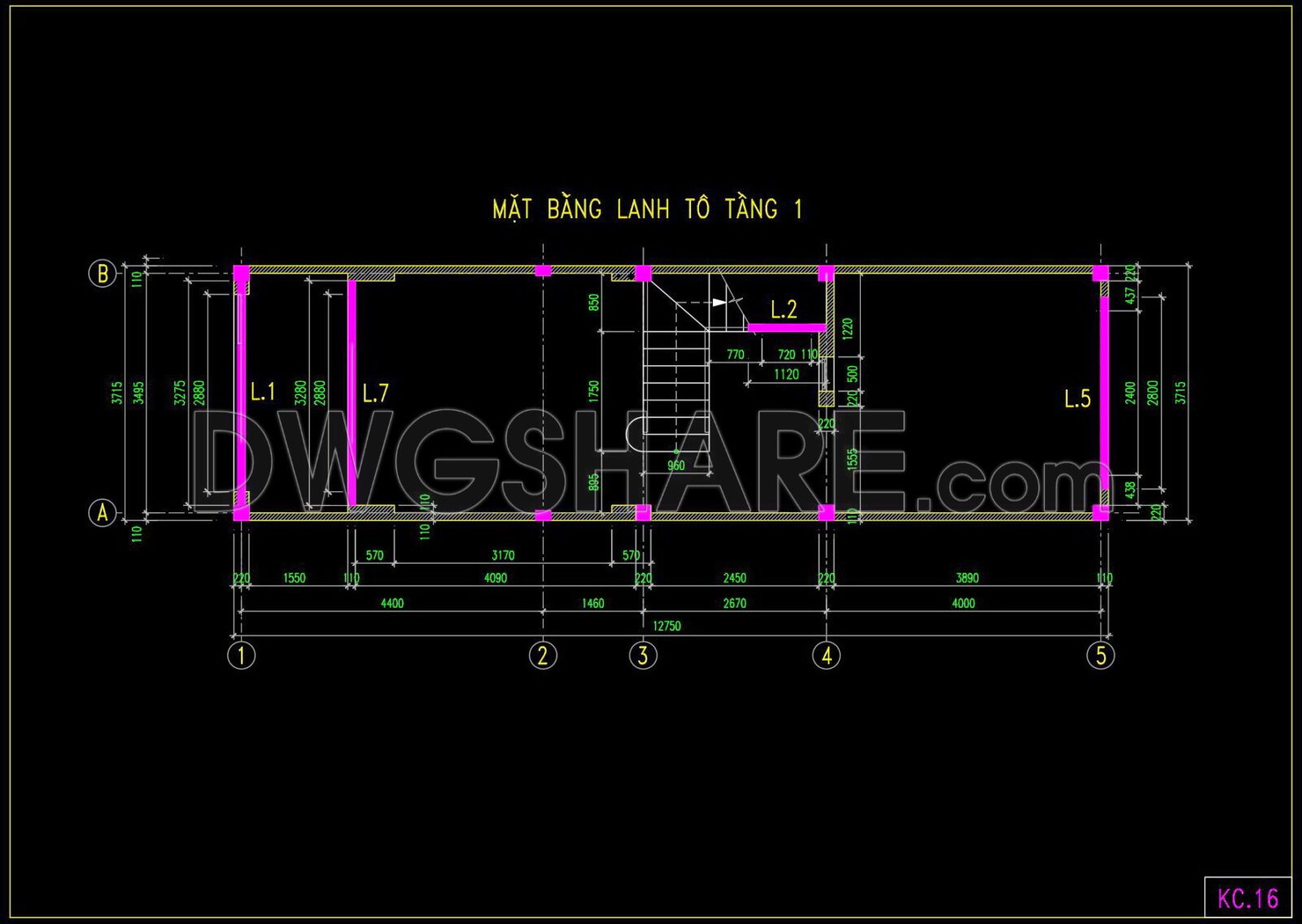 292. Structural Drawings Of 4-Story House A Complete Project 3.7m x 12 ...