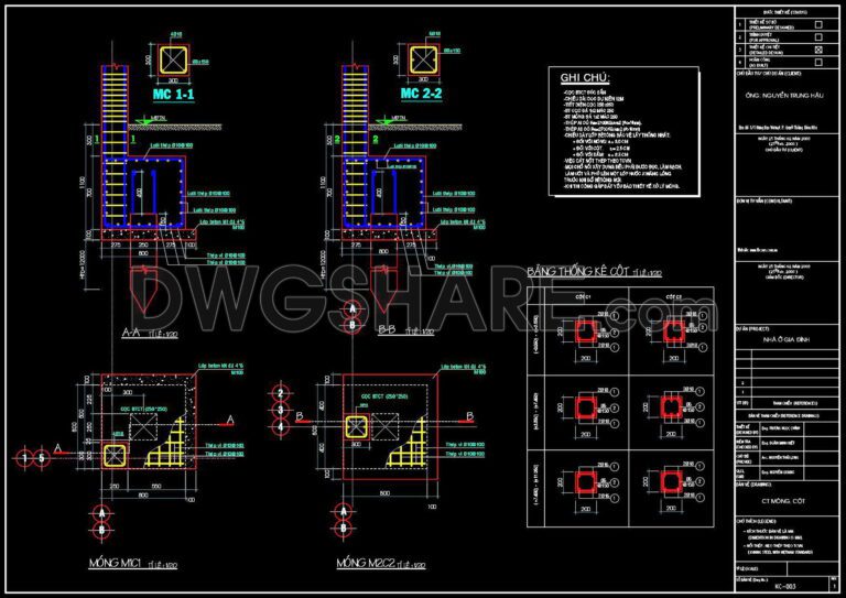293. Structural Drawings Of 2-Story House A Complete Project 4m x 18.5m ...