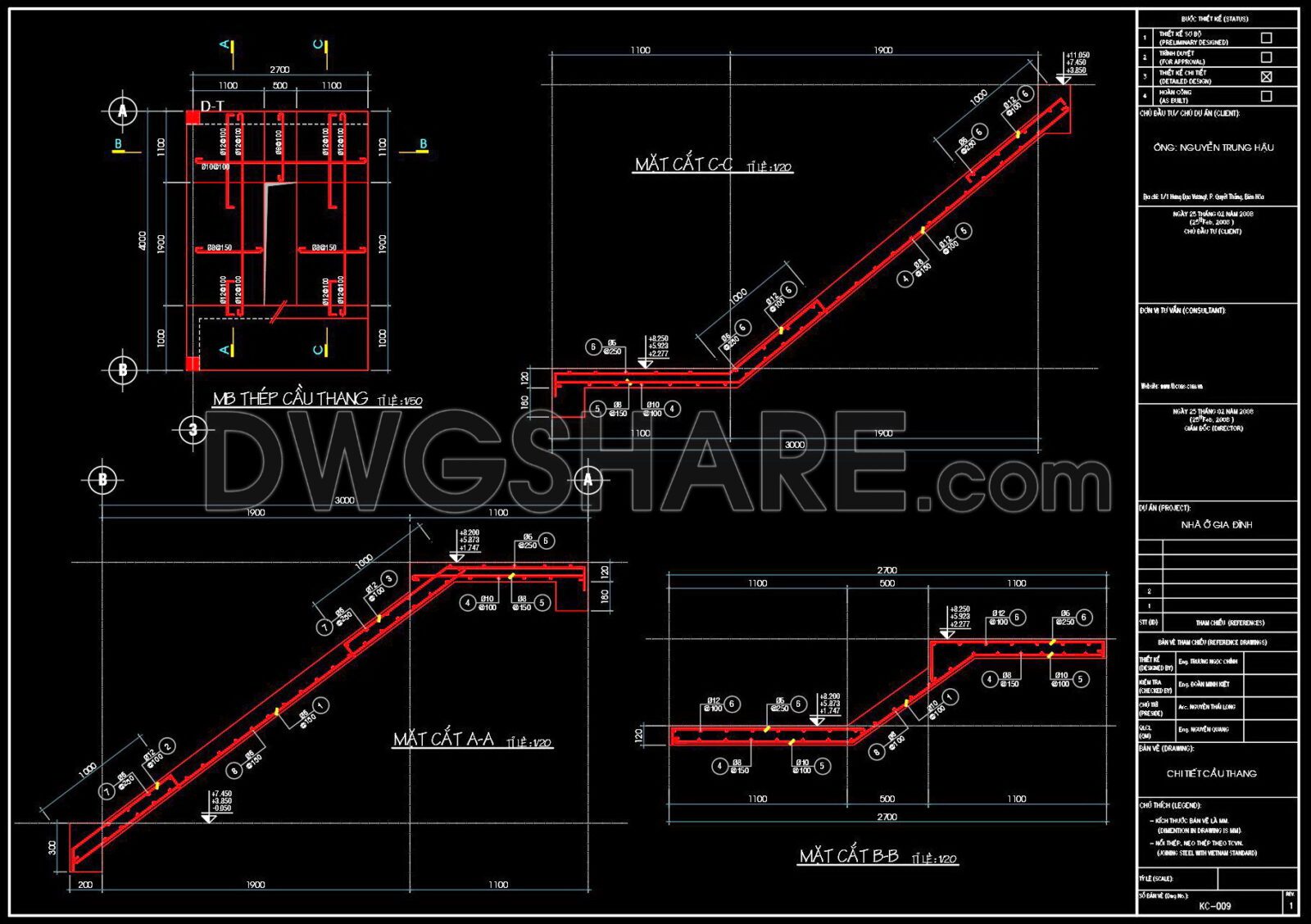 293. Structural Drawings Of 2-Story House A Complete Project 4m x 18.5m ...