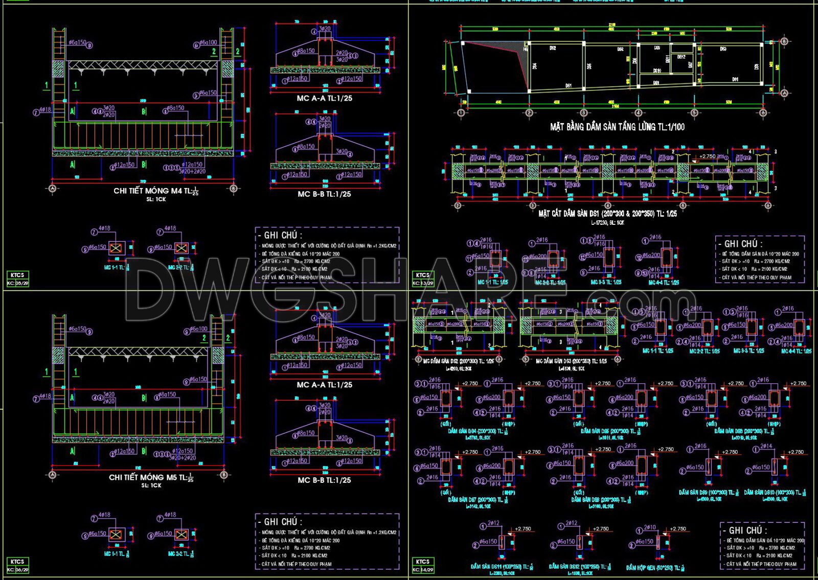 294. Structural Drawings Of 2-Story House A Complete Project 3.8m x 22m ...