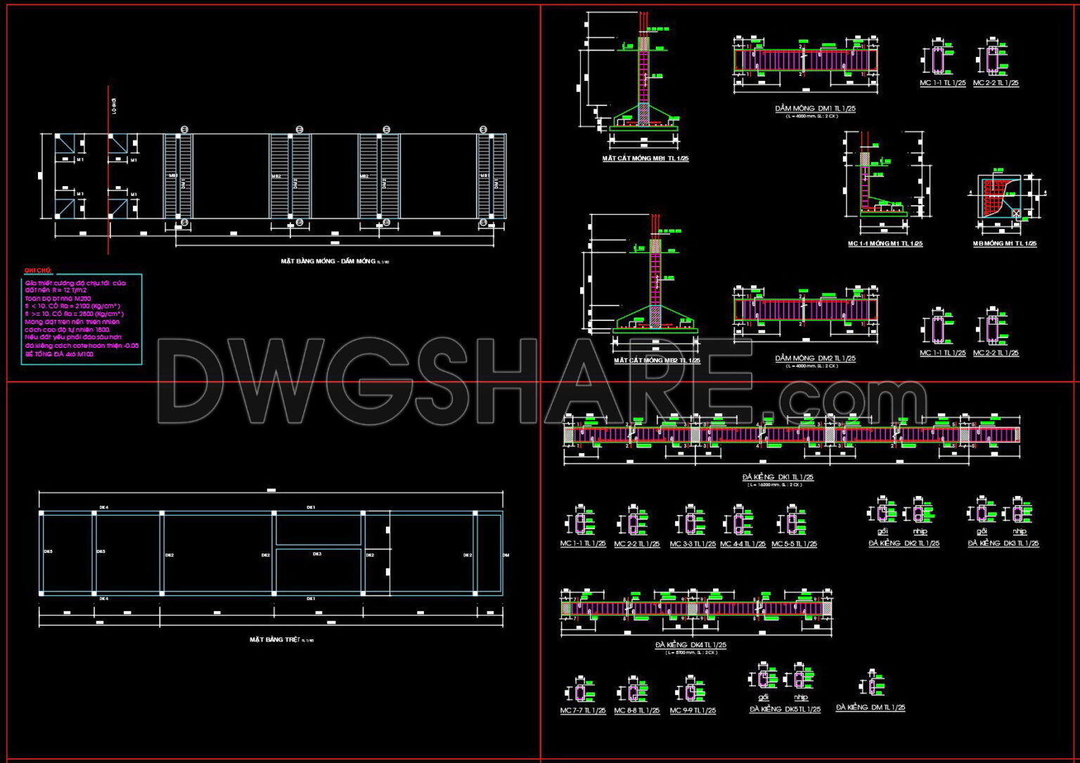 296. Structural Drawings Of 2-Story House A Complete Project 4m x 15m ...